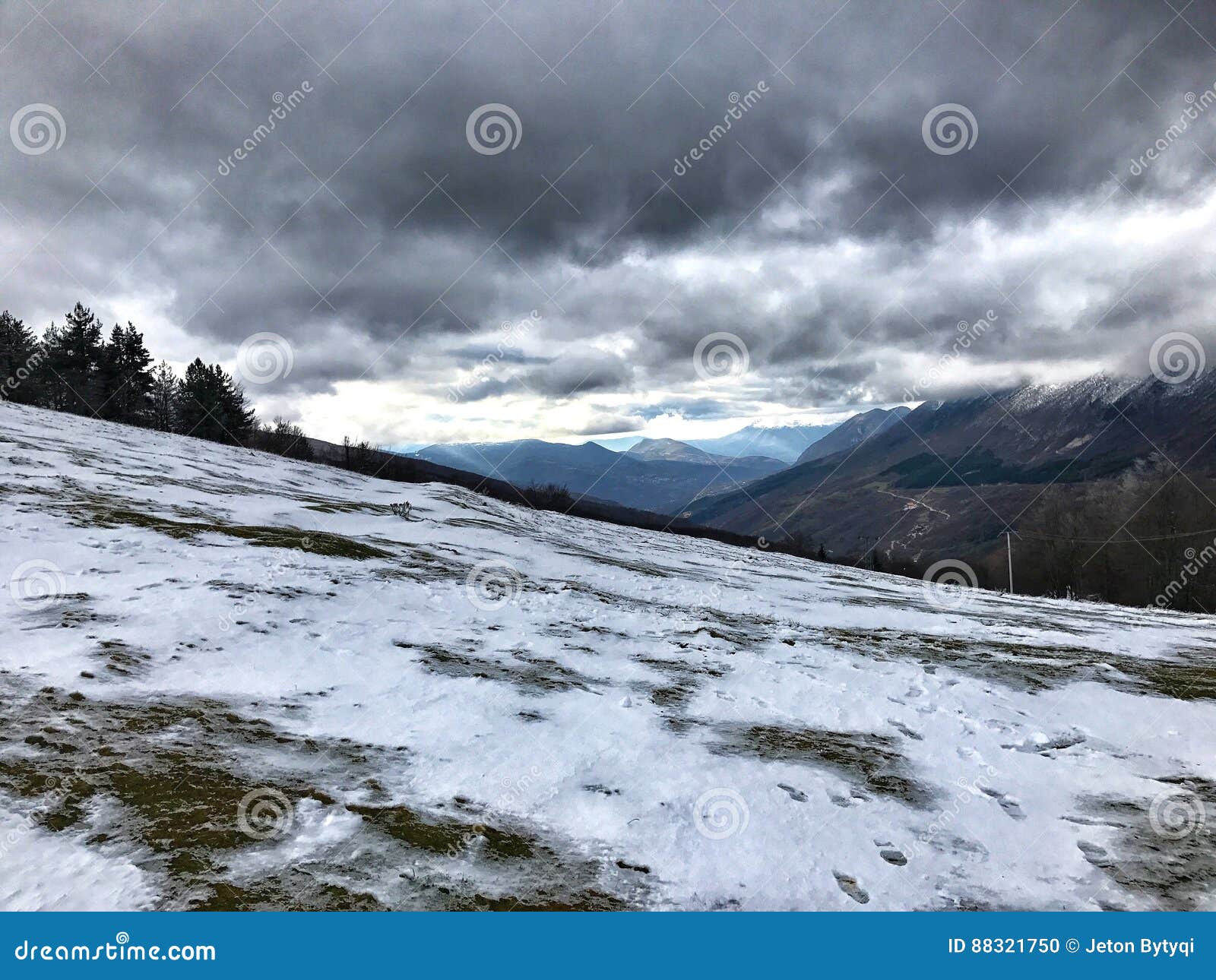Prevalla stock photo. Image of snow, beautiful, clouds - 88321750