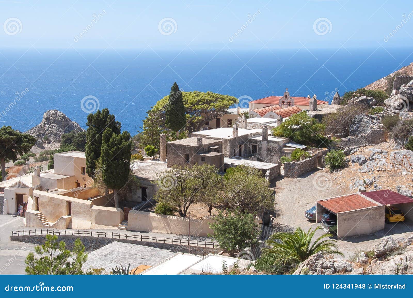 Preveli Monastery, South Crete, Greece Stock Photo - Image of landscape ...