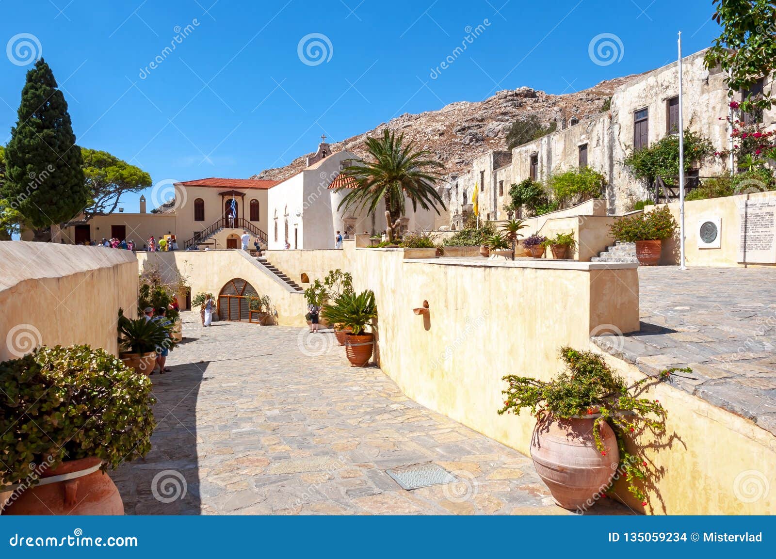 Preveli Monastery, South Crete, Greece Editorial Stock Image - Image of ...