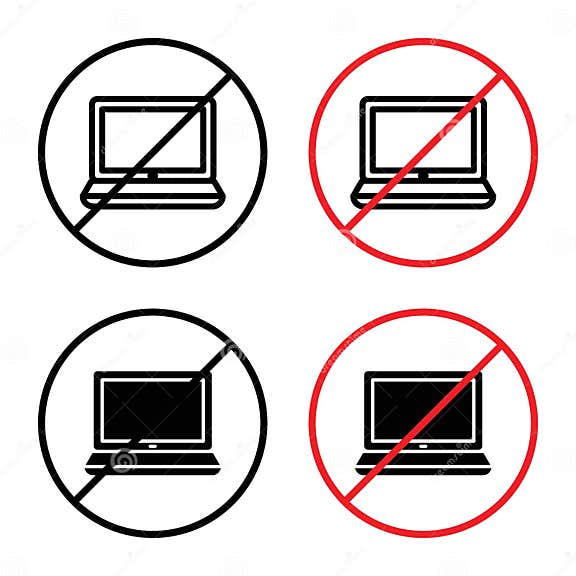 Prevent Computer Use in Restricted Areas with this No Computer Sign ...