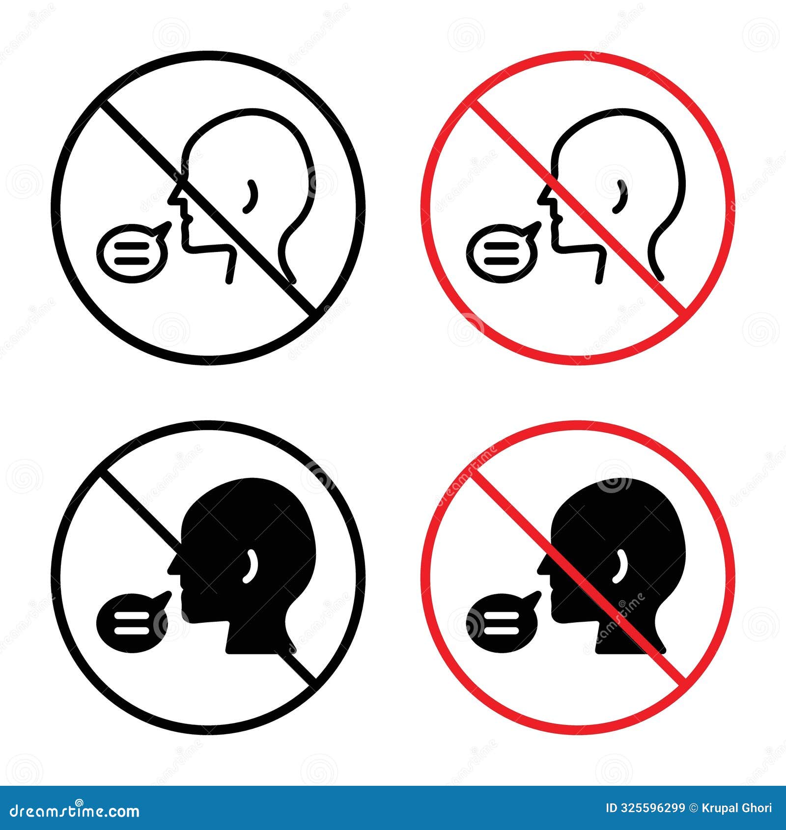 Prevent Talking in Restricted Areas with this No Talking Sign ...