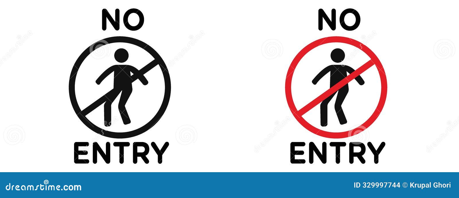 Prevent Unauthorized Access with this No Entry Sign, Featuring a Bold ...