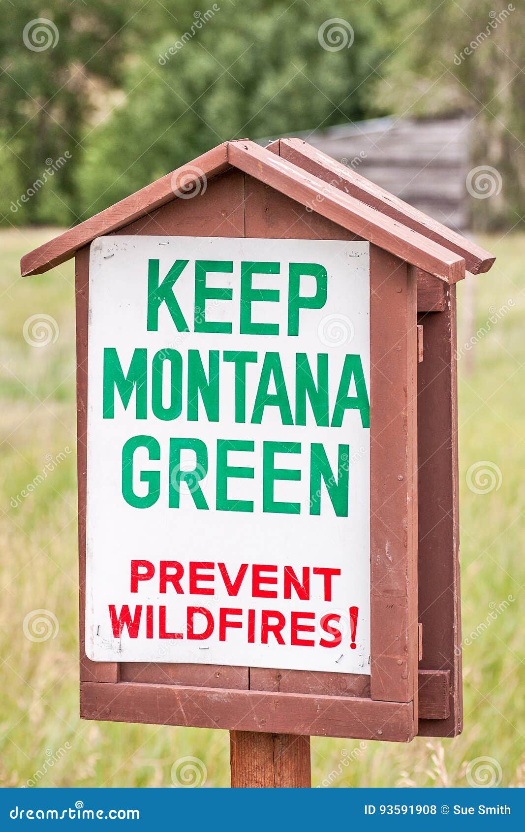Prevent Wildfires Sign stock photo. Image of message - 93591908