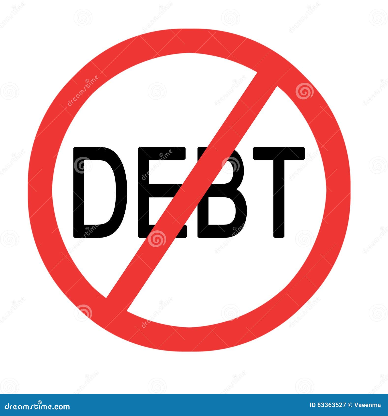 Preventing debt stock illustration. Illustration of loan - 83363527