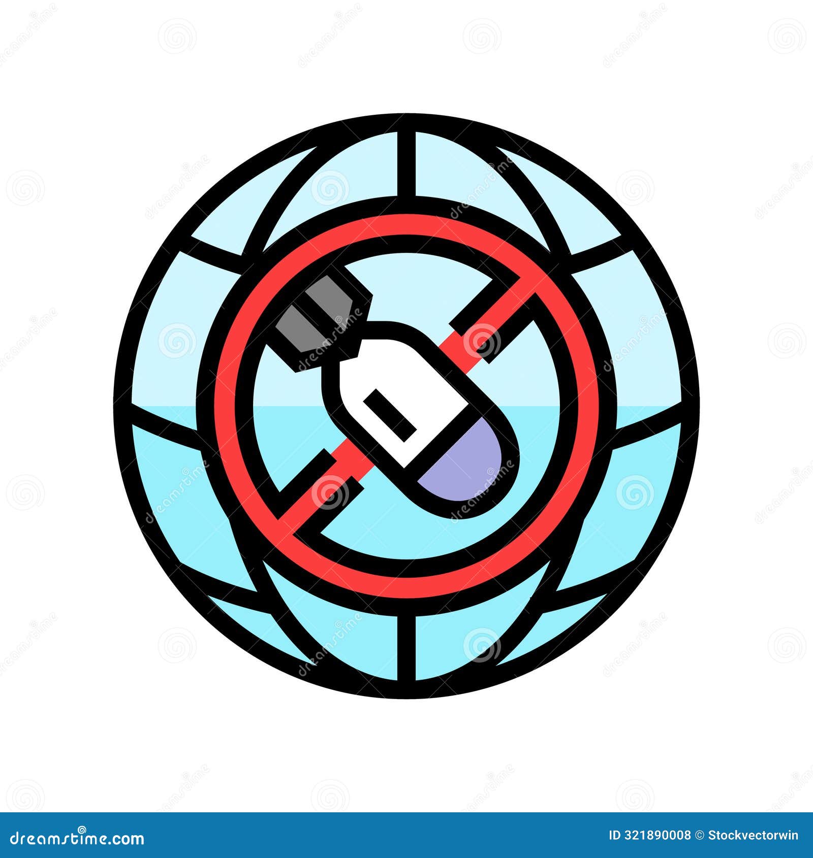 Preventing Exploitation Environment in War Color Icon Vector ...