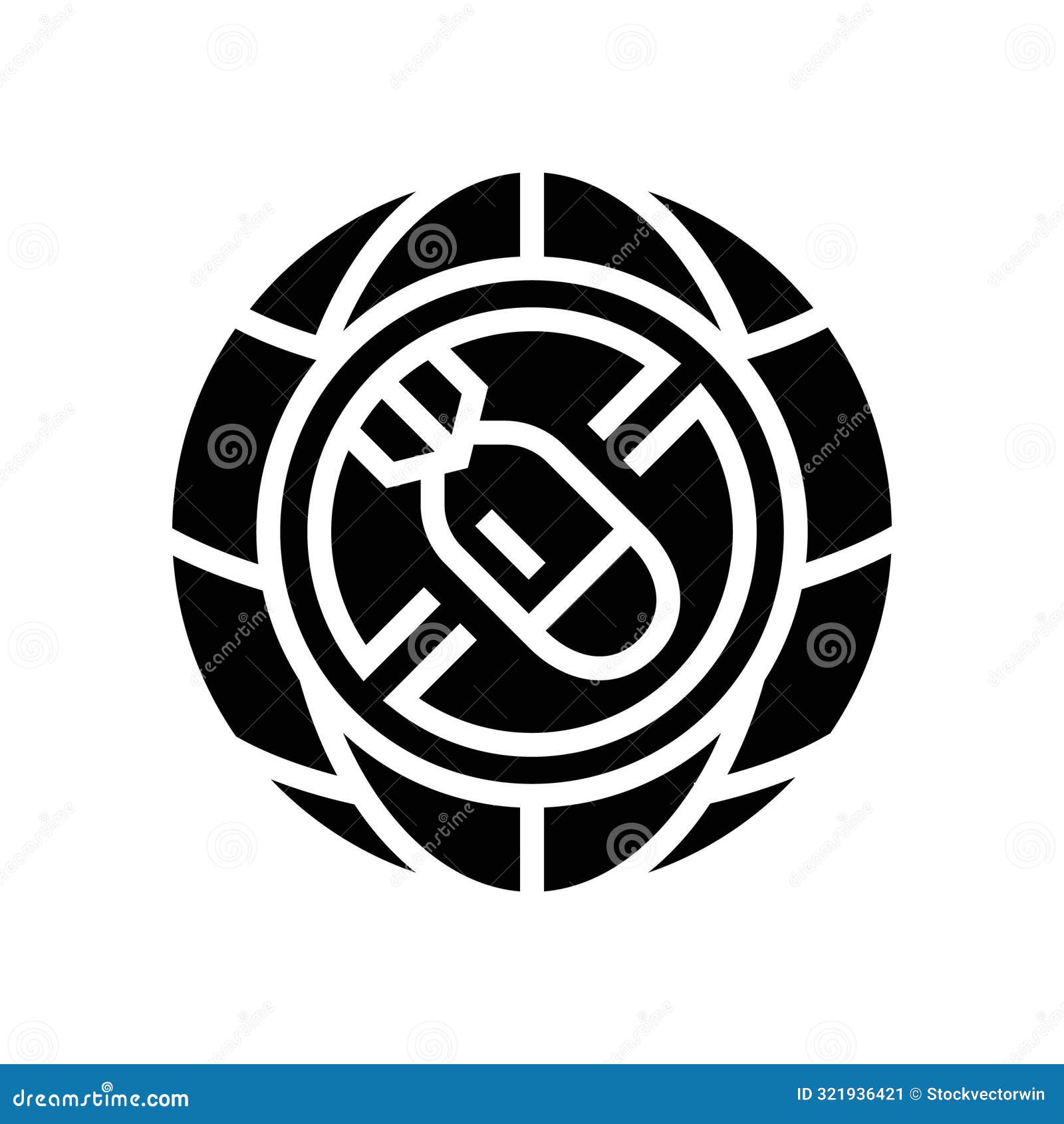 Preventing Exploitation Environment in War Glyph Icon Vector ...