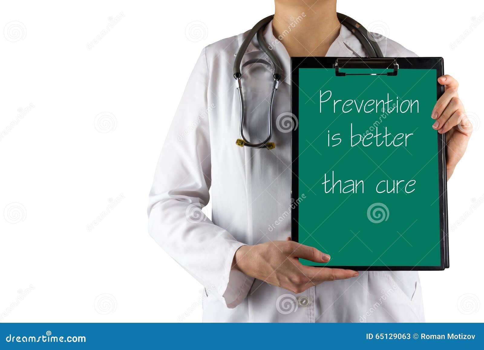 Prevention Is Better Than Cure Female Doctor S Stock Image Image Of