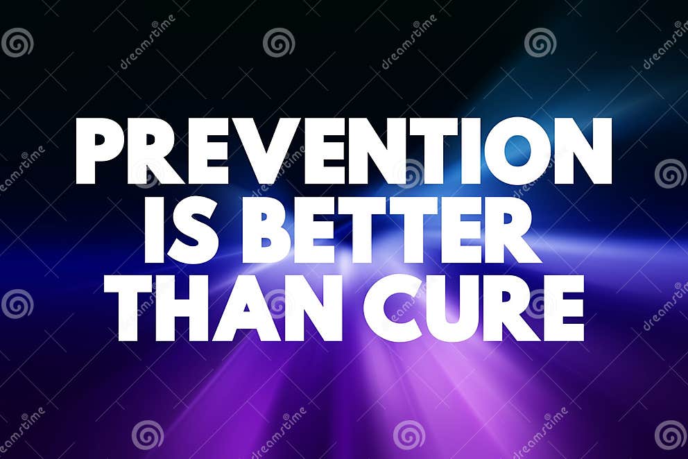 Prevention is Better Than Cure Text Quote, Concept Background Stock ...