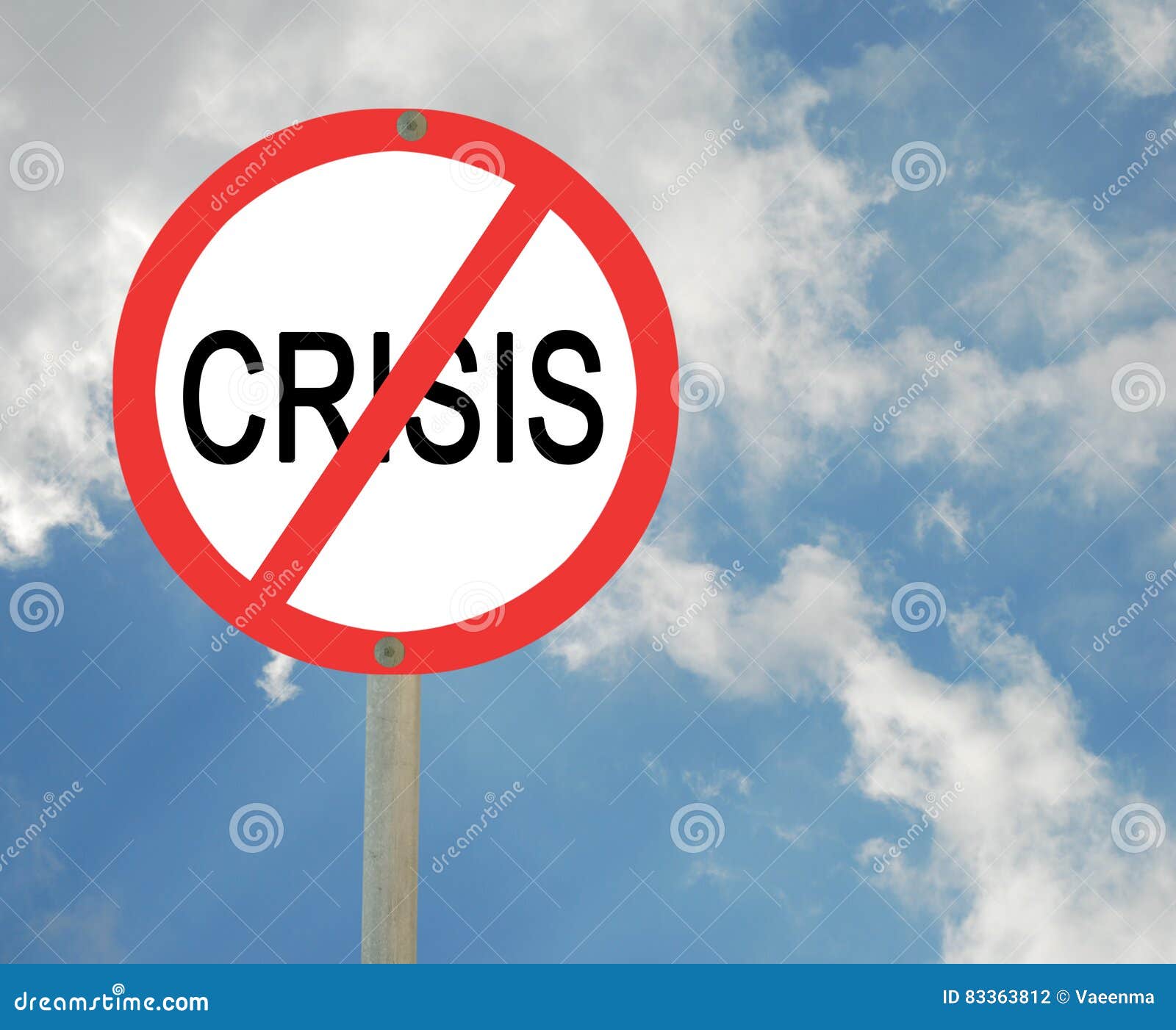 Prevention of crisis stock photo. Image of politics, sign - 83363812