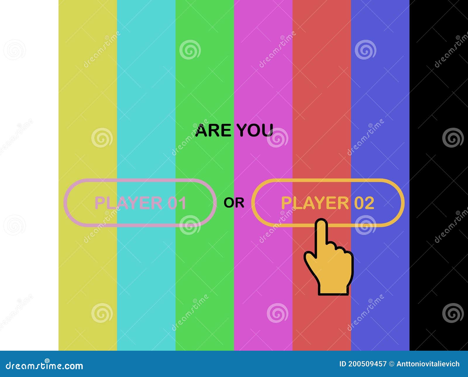 Prevention Of Digital Television Background. Player Choice In Game ...