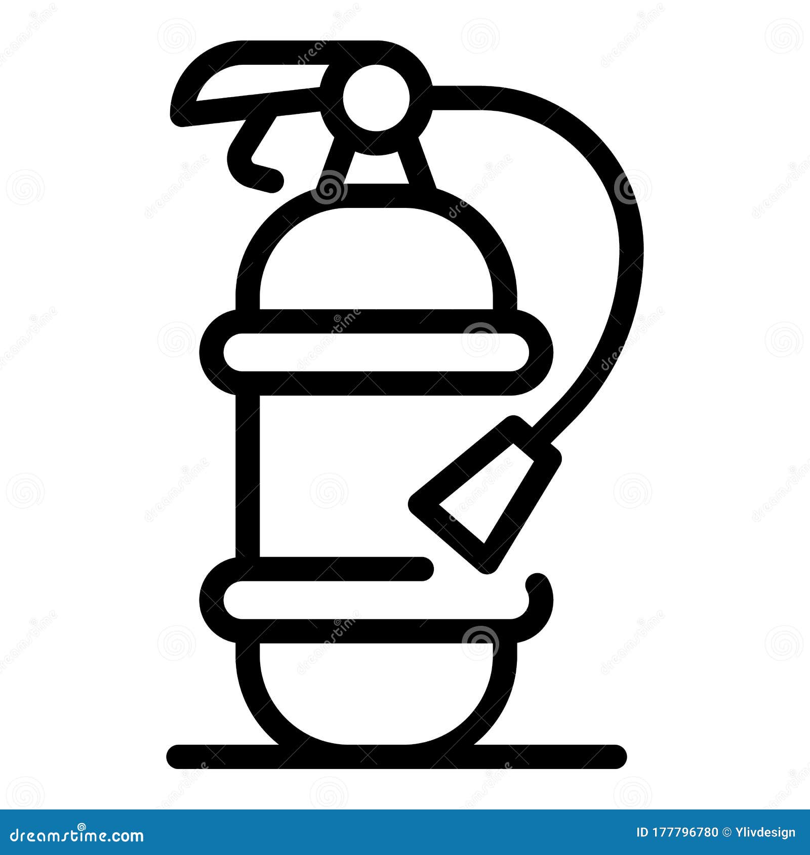 Prevention Fire Extinguisher Icon, Outline Style Stock Vector ...
