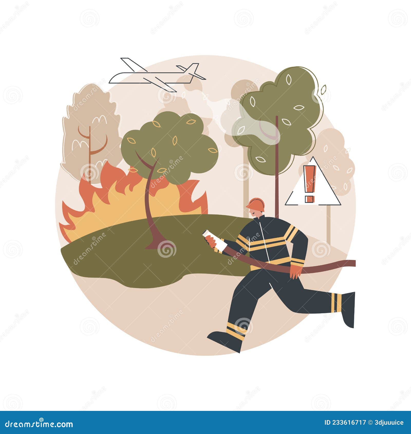 Prevention of Wildfire Abstract Concept Vector Illustration. Stock ...