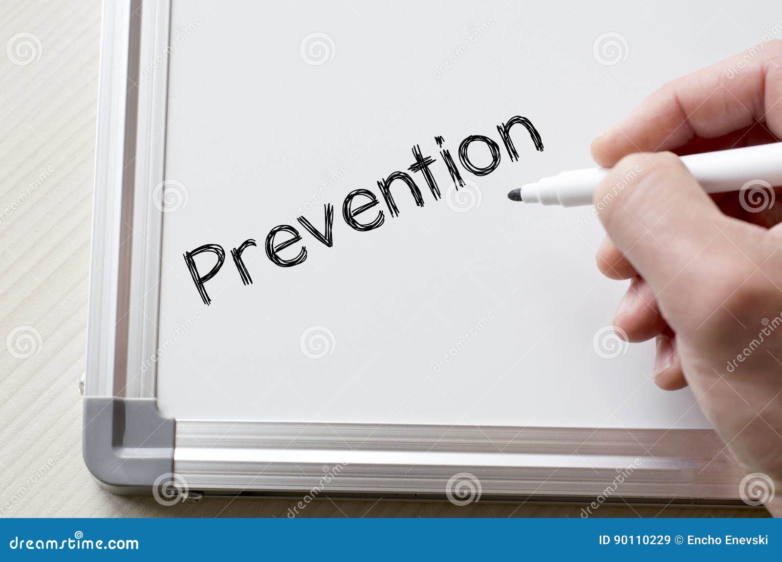 Prevention Written on Whiteboard Stock Image - Image of exam, dangerous ...