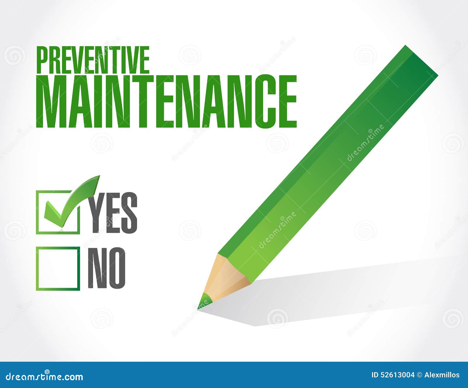 Preventive Maintenance Approval Sign Concept Stock Illustration ...