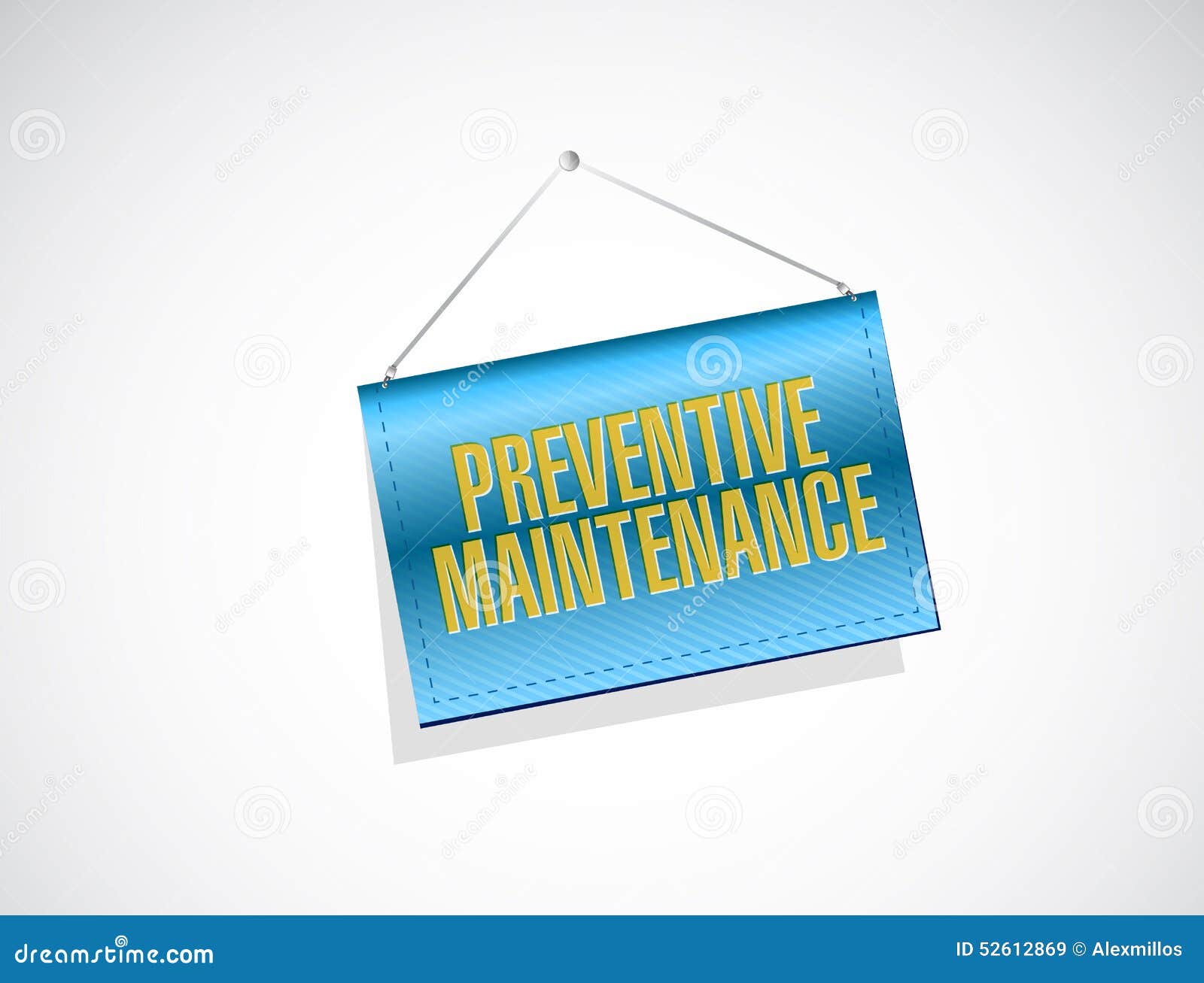 Preventive Maintenance Banner Sign Concept Stock Illustration ...