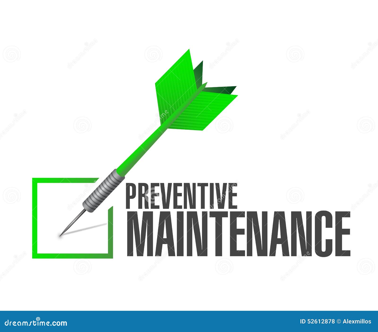 Preventive Maintenance Check Mark Sign Stock Illustration ...