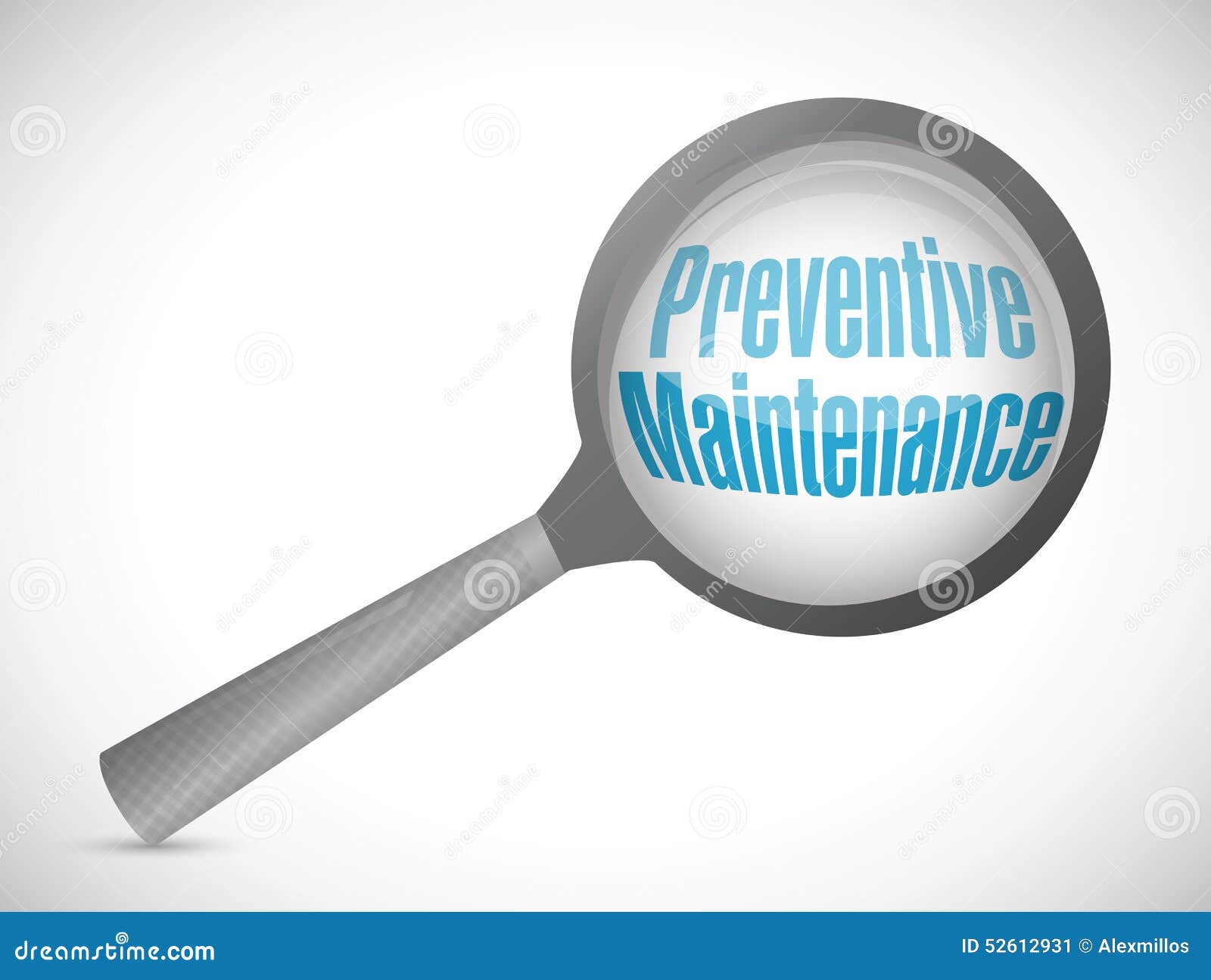 Preventive Maintenance Magnify Stock Illustration - Illustration of ...