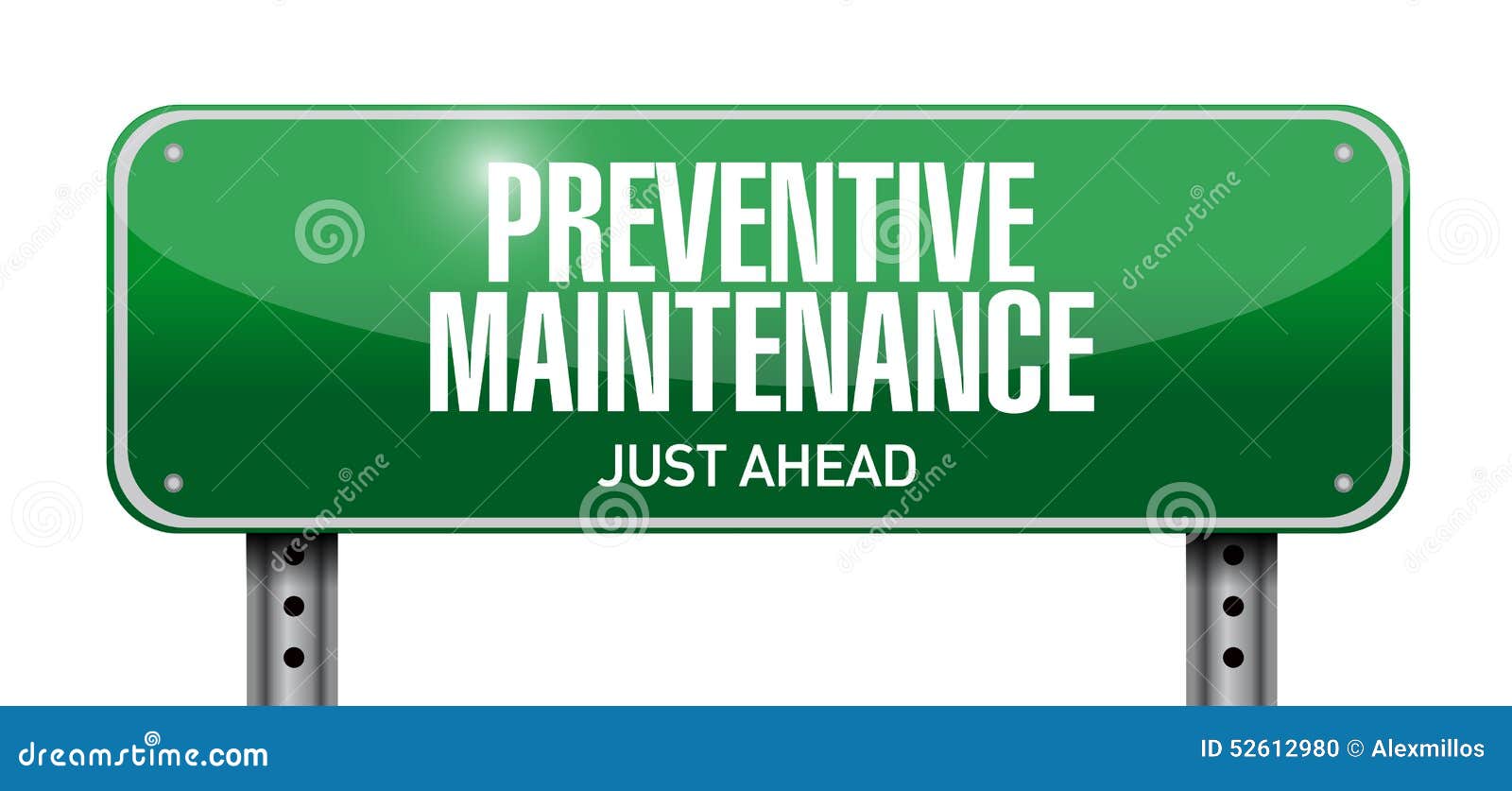 Preventive Road Approval Sign Concept Stock Illustration - Illustration ...