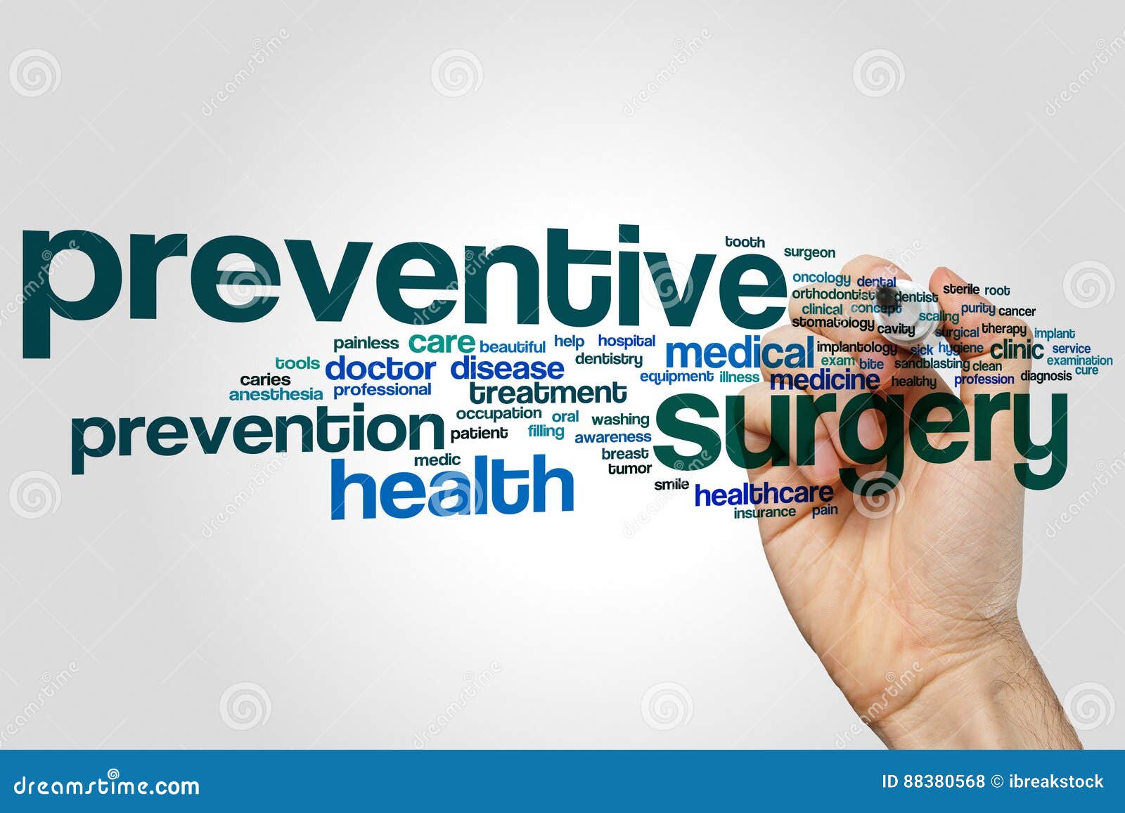 Preventive Surgery Word Cloud Stock Photo - Image of patient, disease ...
