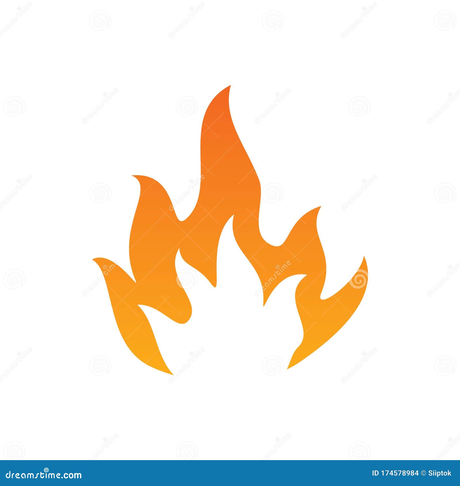 Spirit Energy Fire Flame Color Shape Logo Design Stock Illustration ...