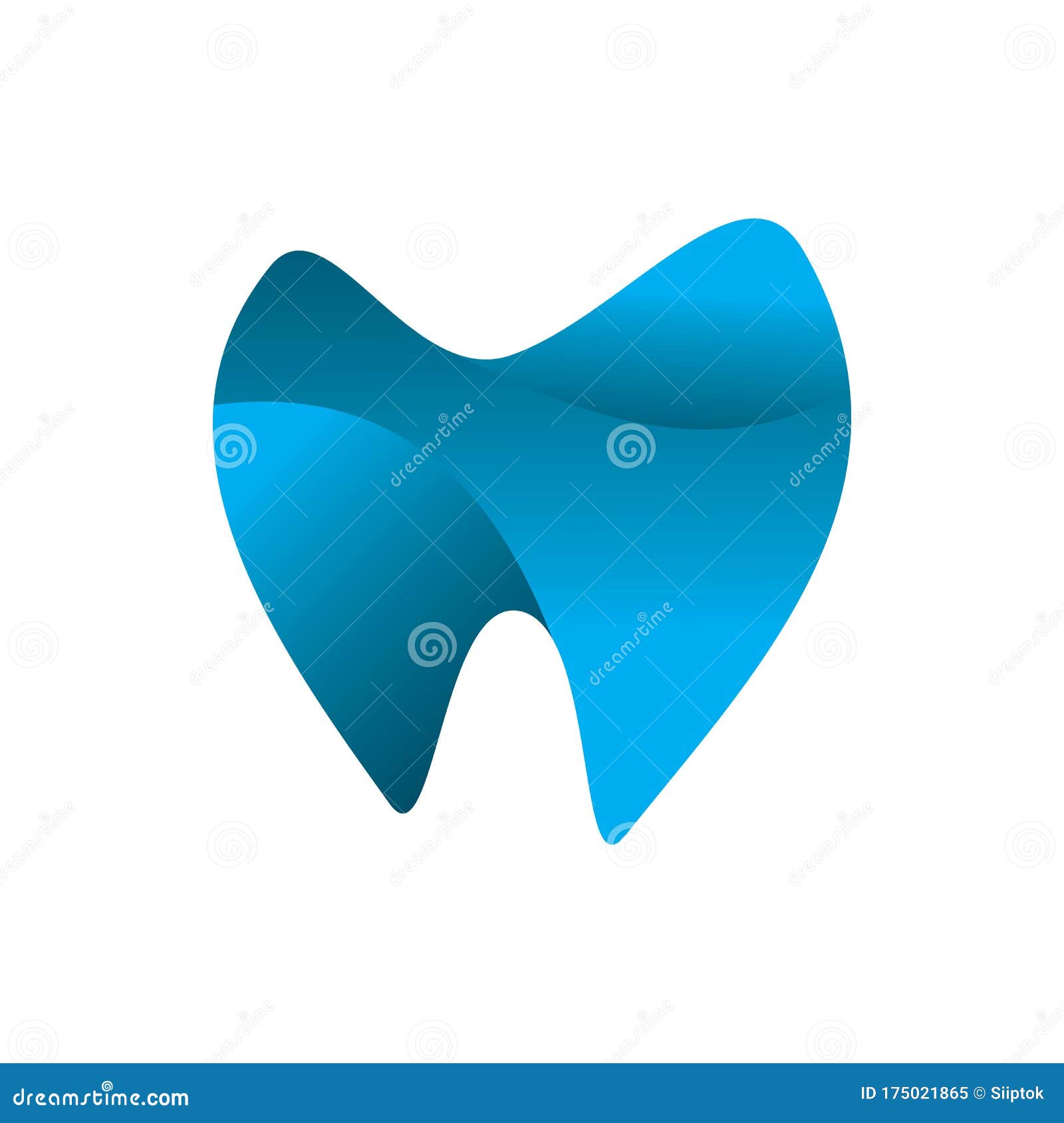 3d Modern Blue Color Tooth Medical Dentist Doctor Logo Design Stock ...