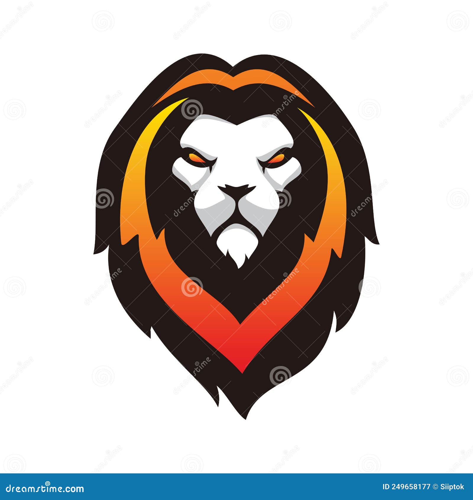 Modern Lion Head Logo Design Stock Illustration - Illustration of ...