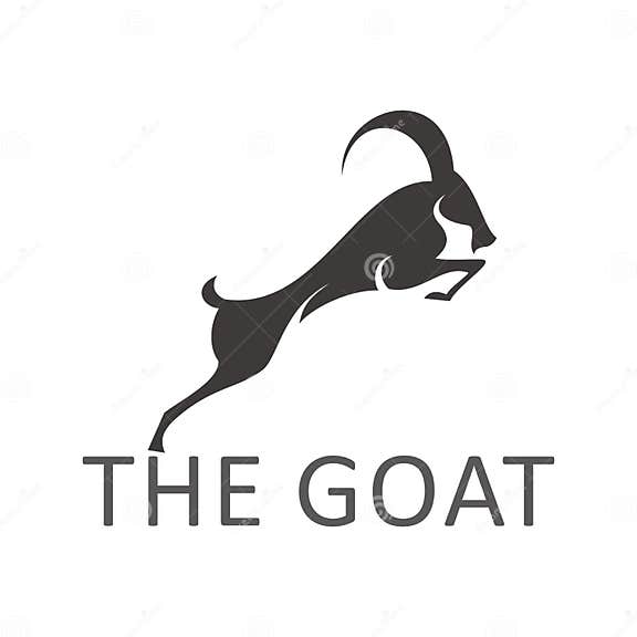 Jumping goat logo design stock illustration. Illustration of animals ...