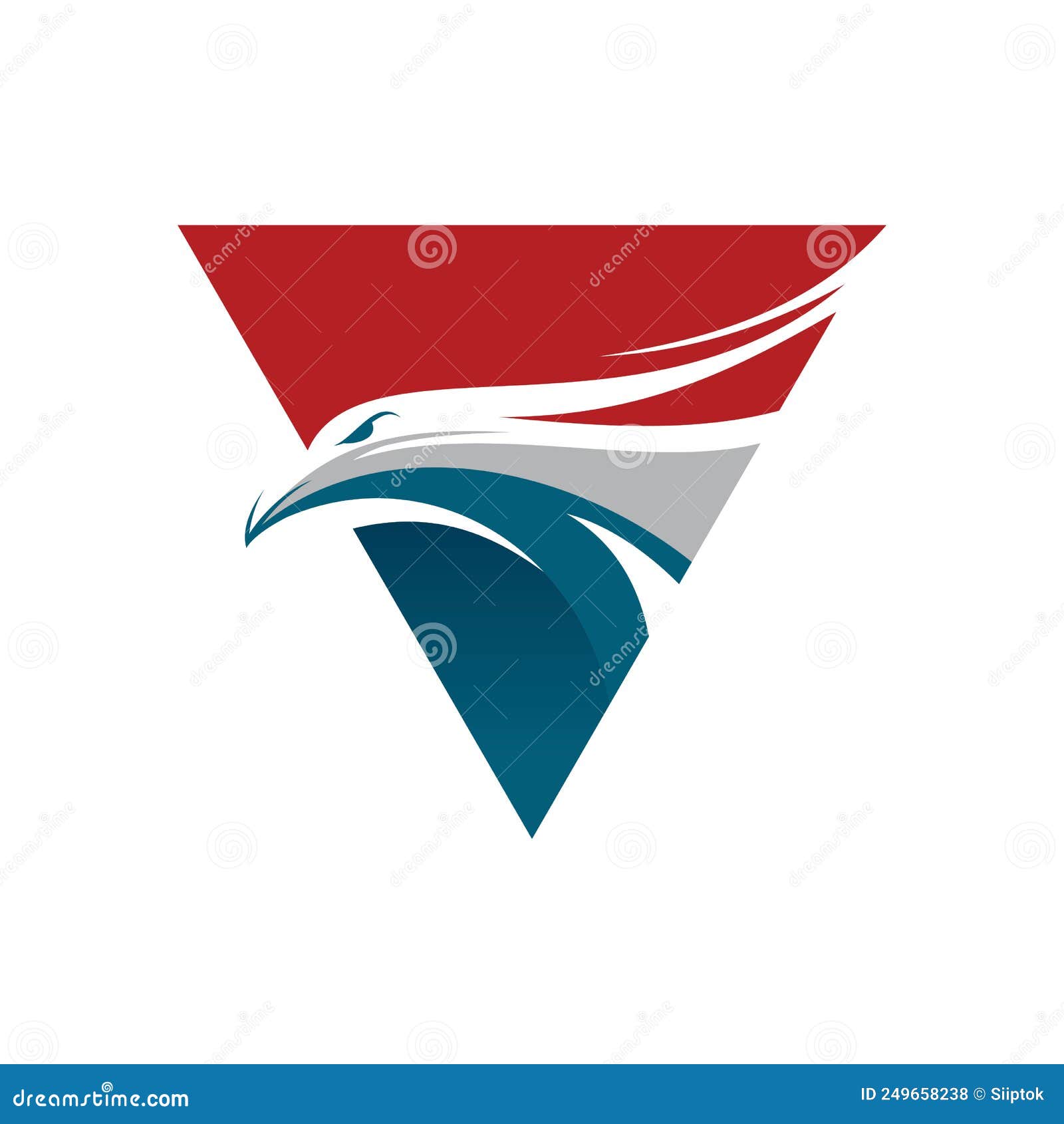 Eagle Triangle Logo Cartoon Vector | CartoonDealer.com #231482267