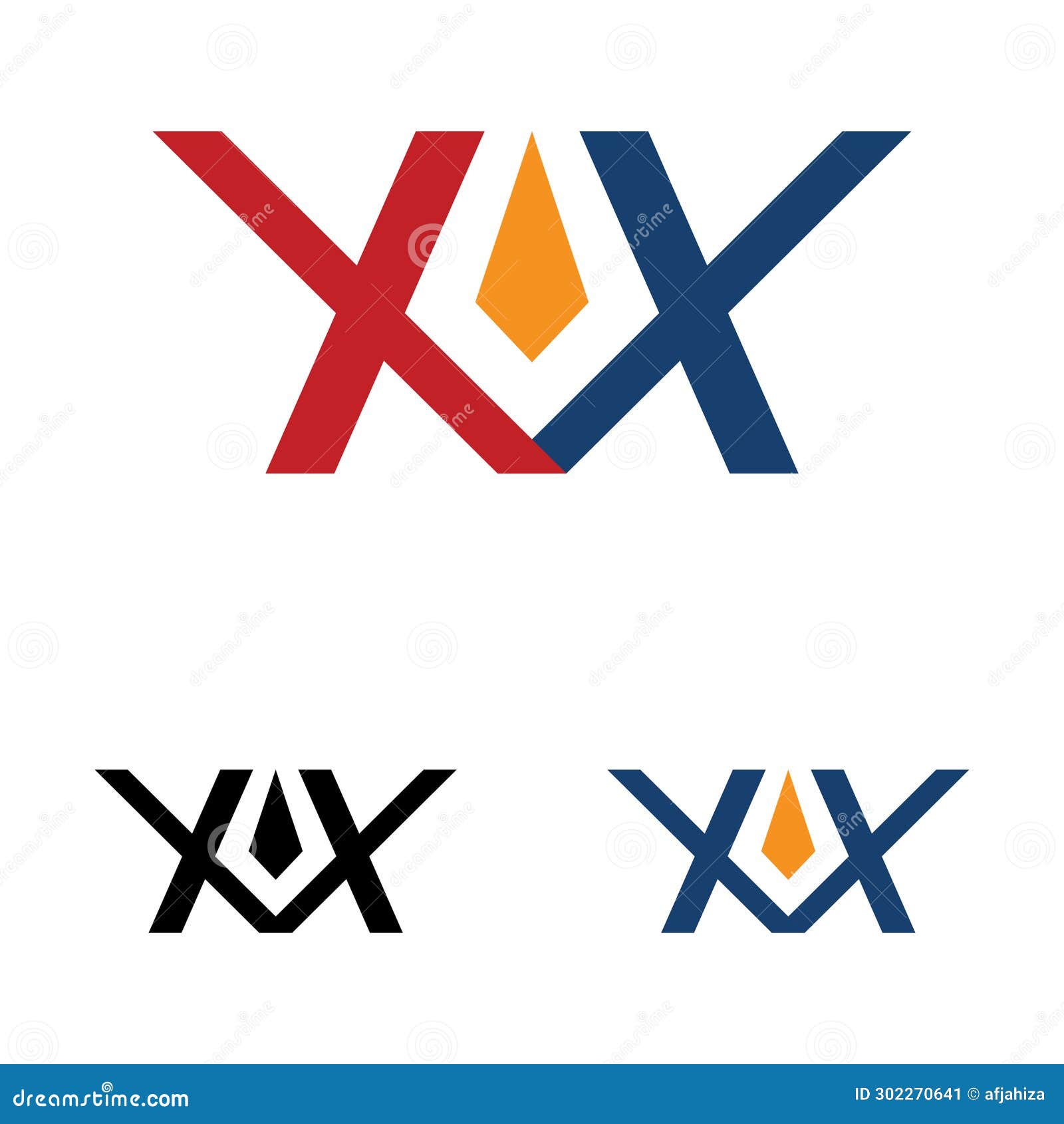 Letter XX Twin Logo Template Stock Vector - Illustration of signage ...