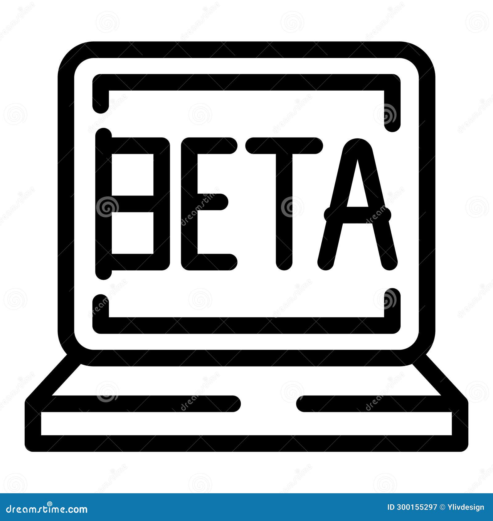 Preview Beta Version Icon Outline Vector. Debut Live Version Stock ...