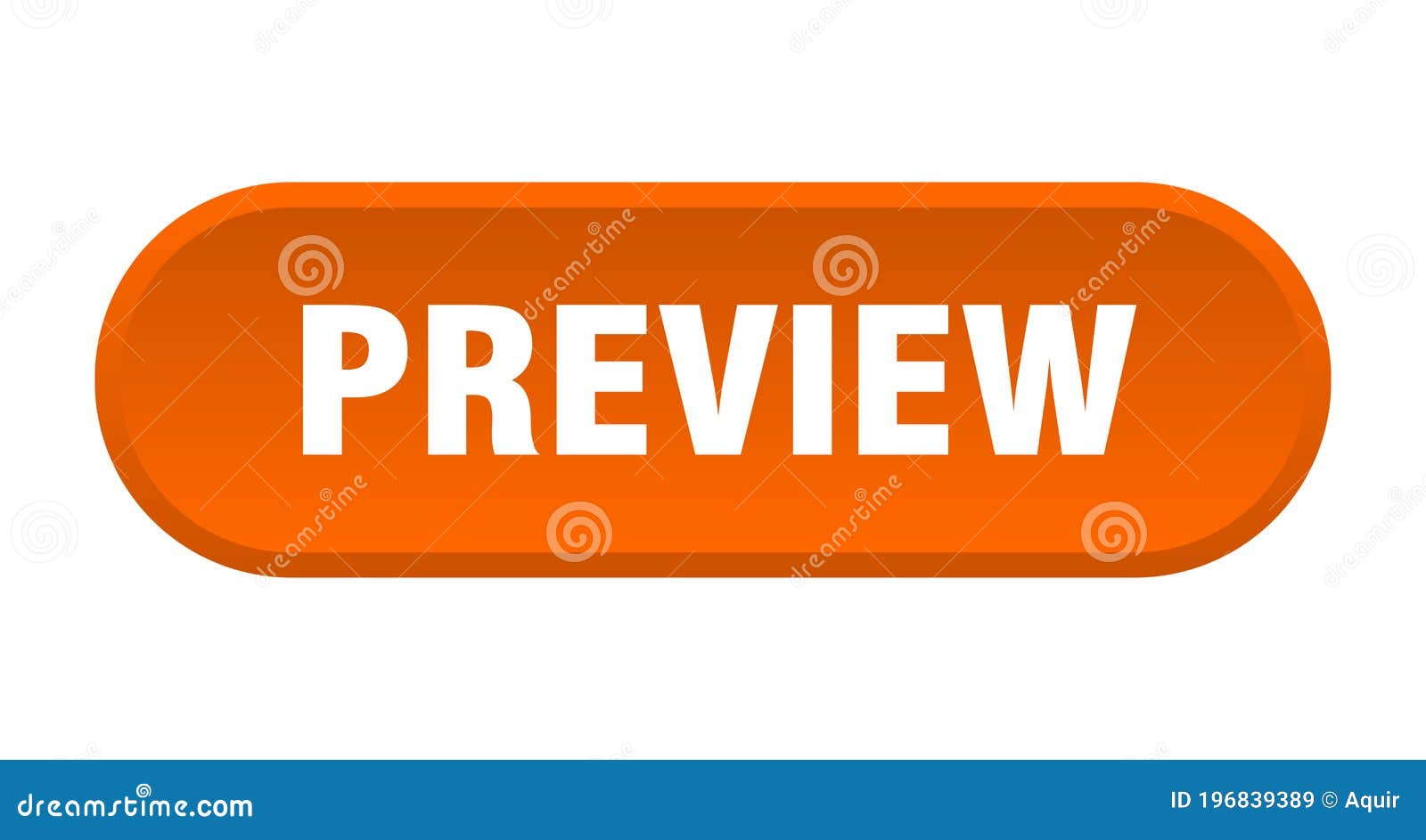 Preview button stock vector. Illustration of square - 196839389
