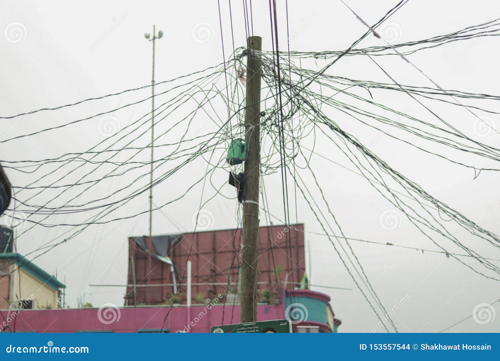 Preview of a cable city stock photo. Image of forest - 153557544