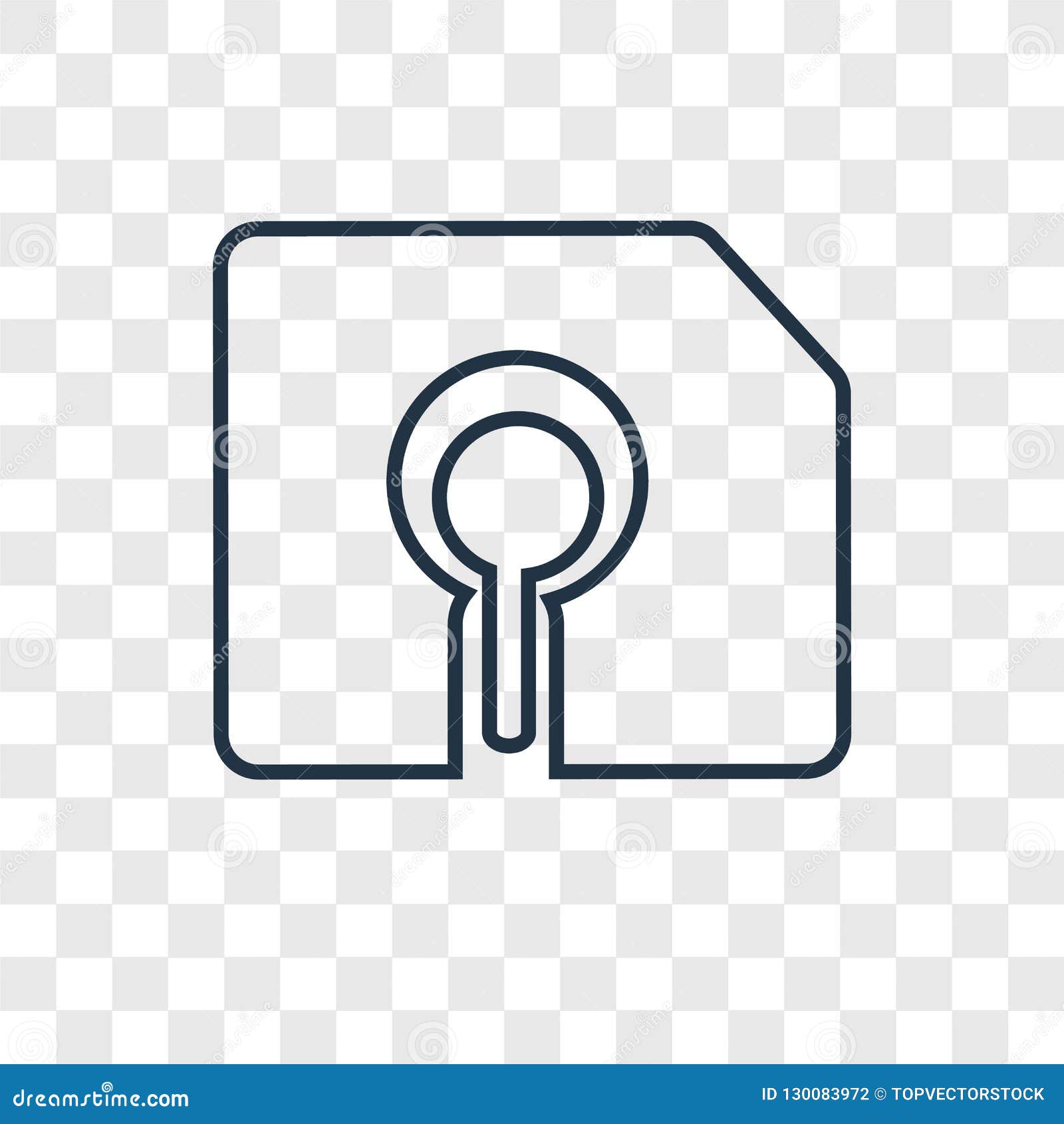 Preview Concept Vector Linear Icon Isolated on Transparent Background ...