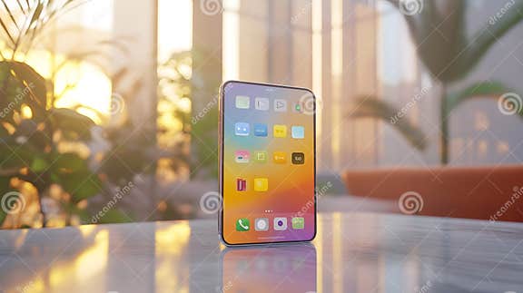 Preview Focused Mockup Presentation for a New App, Featuring Dynamic ...