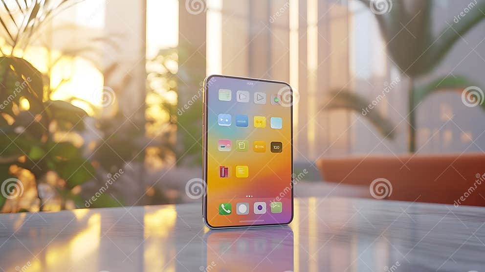 Preview Focused Mockup Presentation for a New App, Featuring Dynamic ...