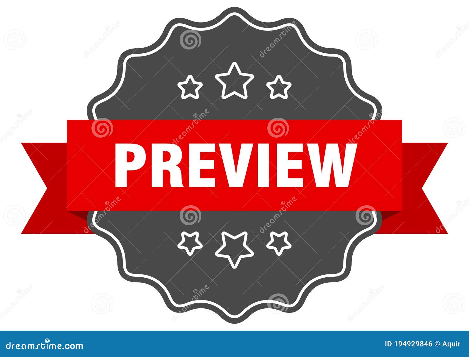 Preview label stock vector. Illustration of sticker - 194929846
