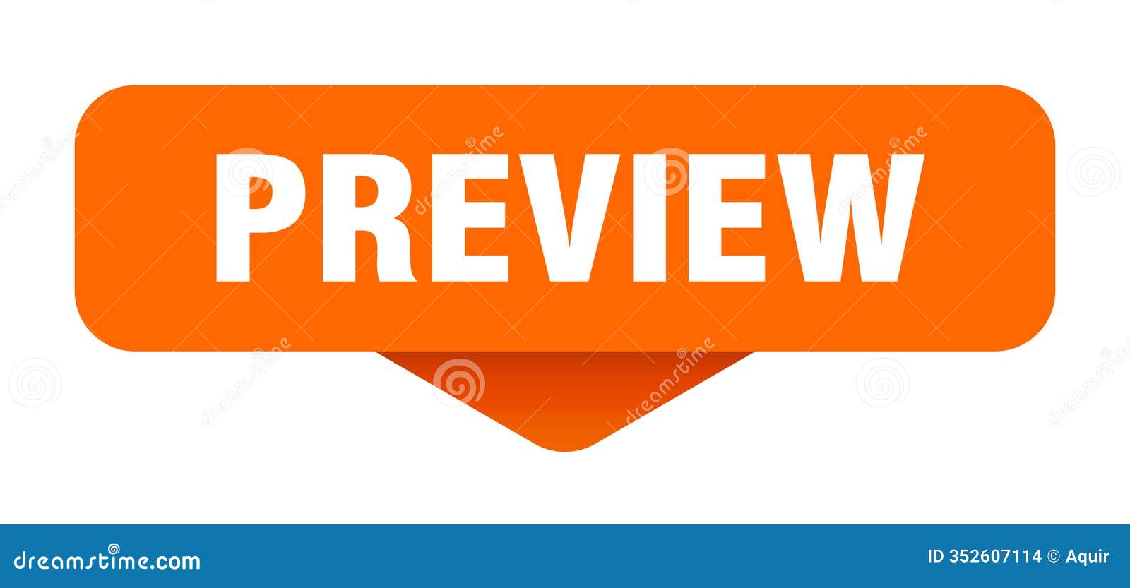 Preview Sticker. Preview Sign On Transparent Background Cartoon Vector ...