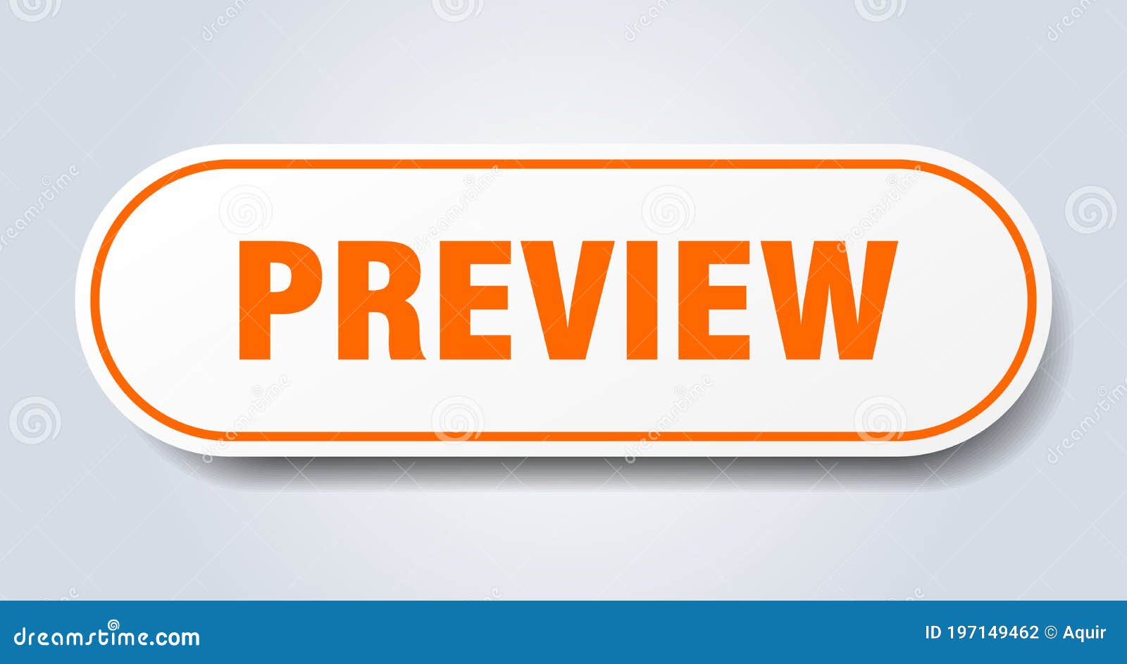 Preview Sticker. Preview Sign On Transparent Background Cartoon Vector ...