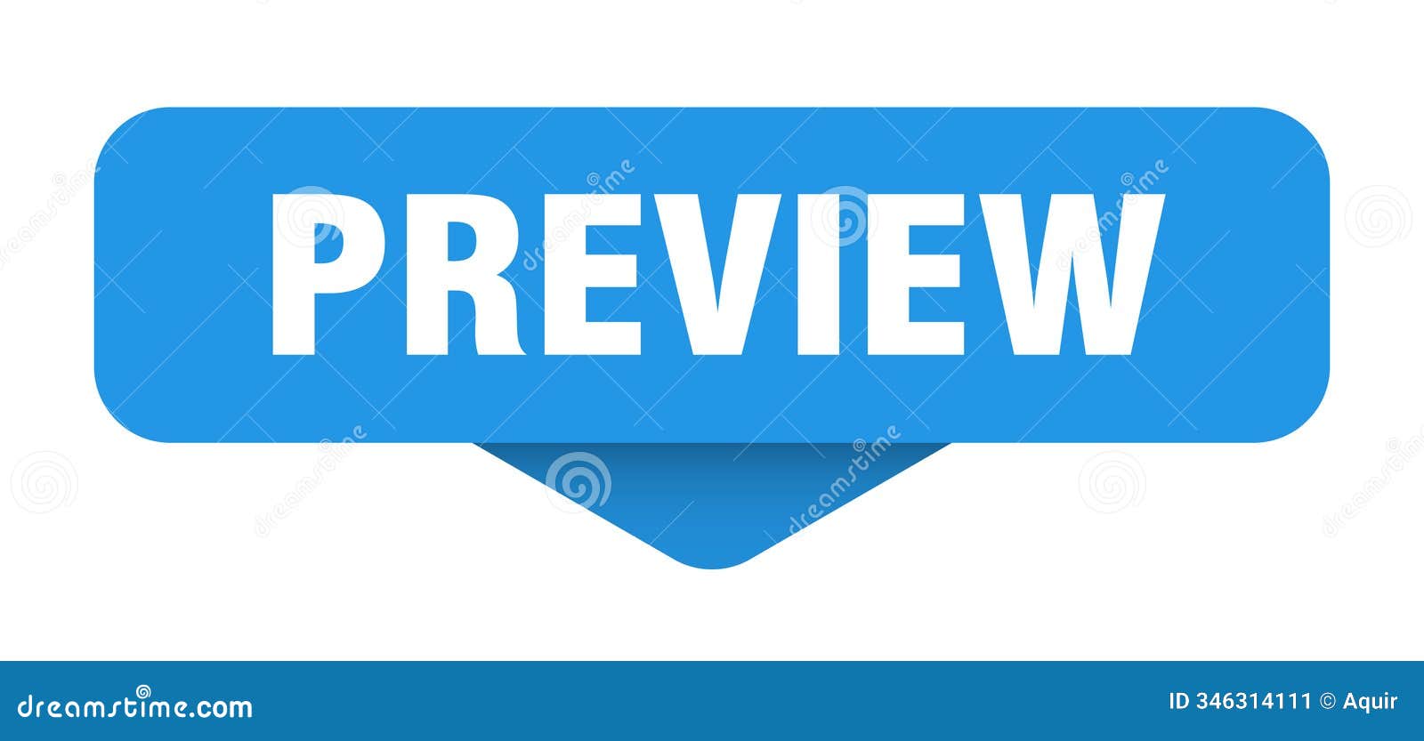 Preview Sticker. Preview Sign On Transparent Background Cartoon Vector ...