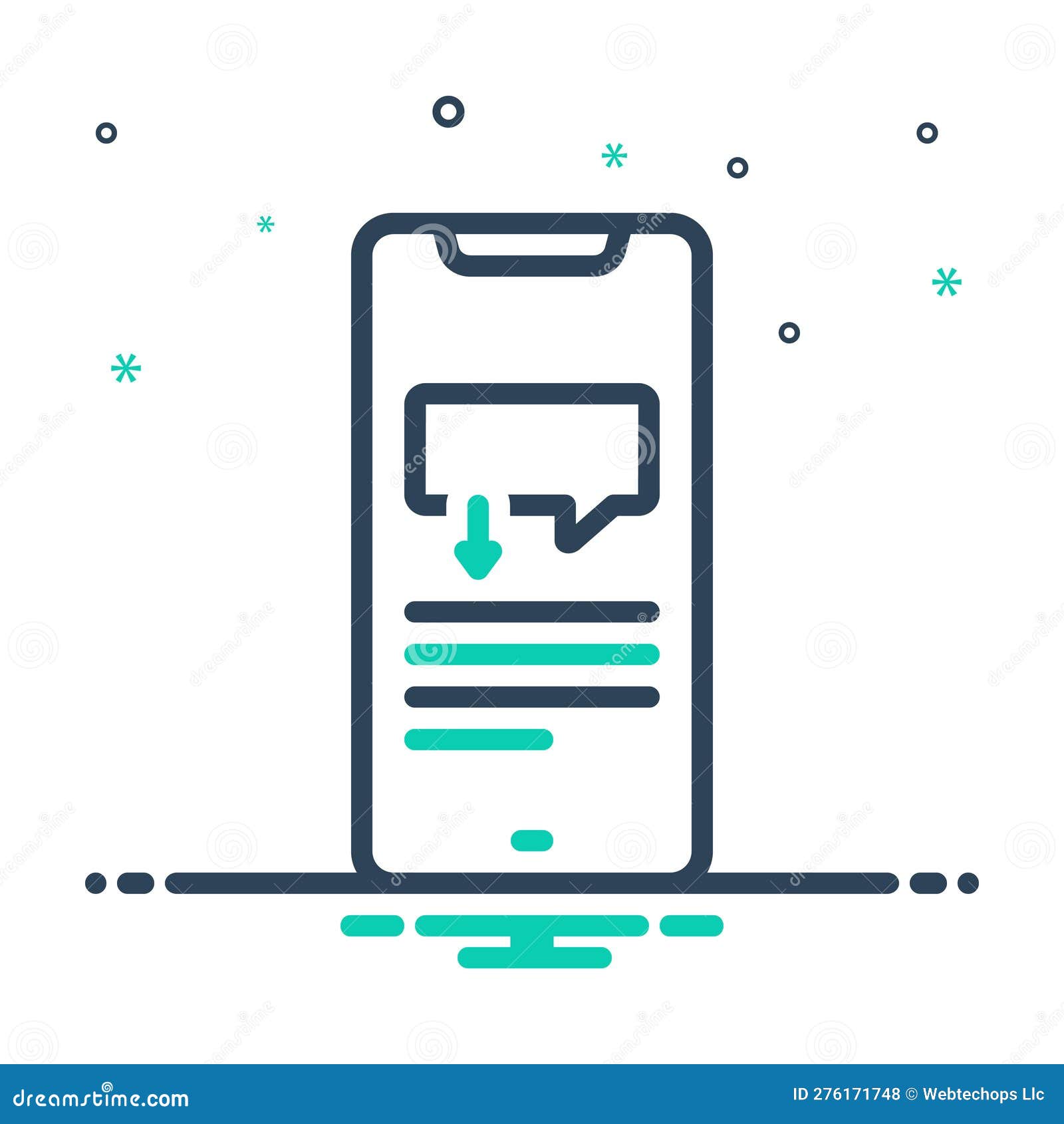 Mix Icon for Previews, Intimation and Overview Stock Vector ...