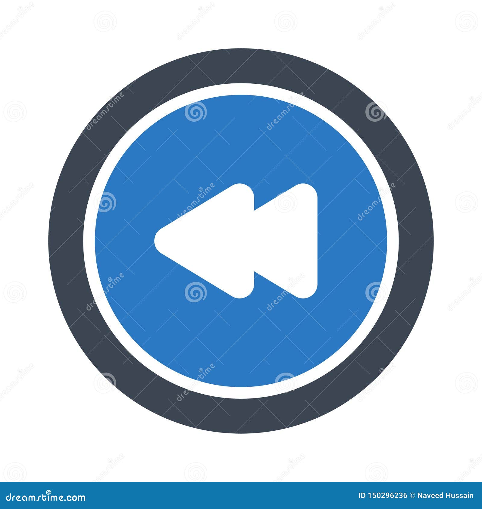 Previous Glyph Color Vector Icon Stock Illustration - Illustration of ...