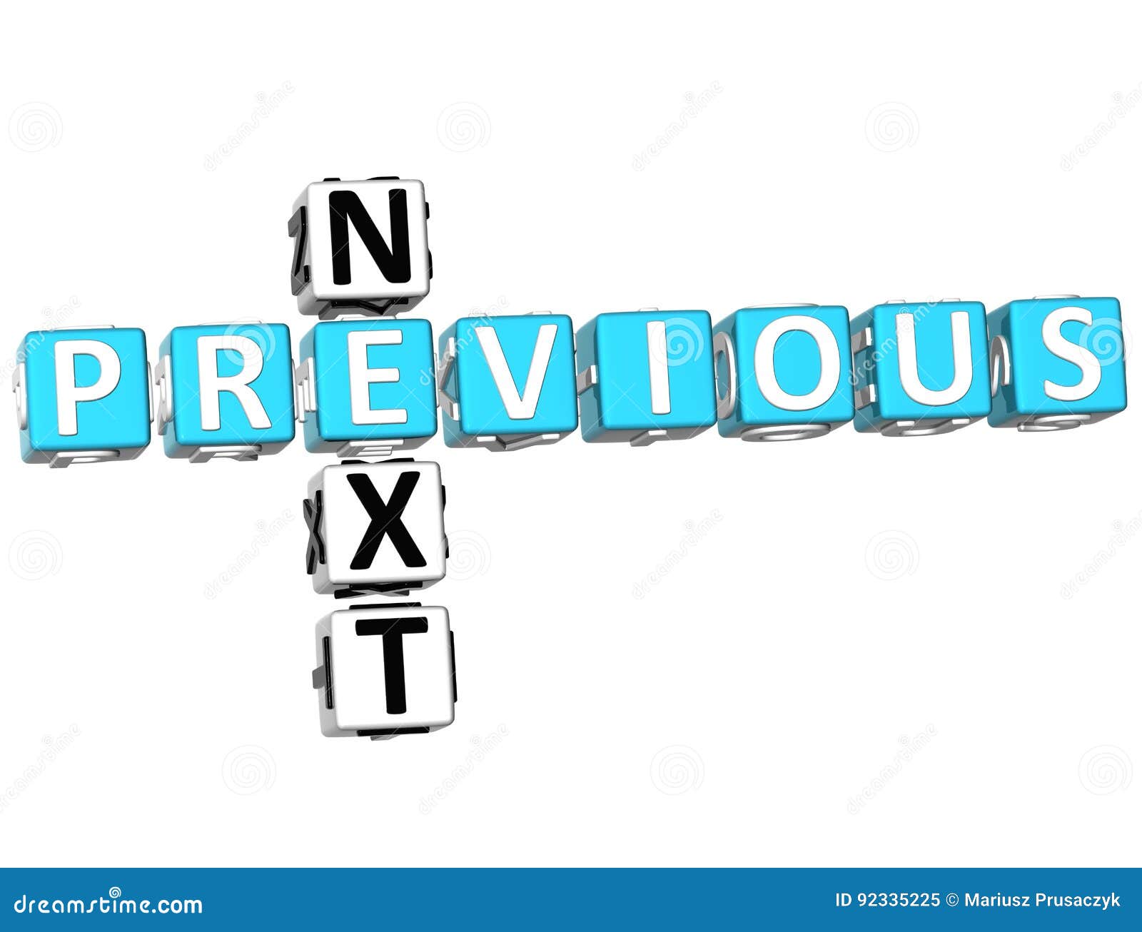 Previous And Next Buttons. Control Interface 3d Sign Vector ...