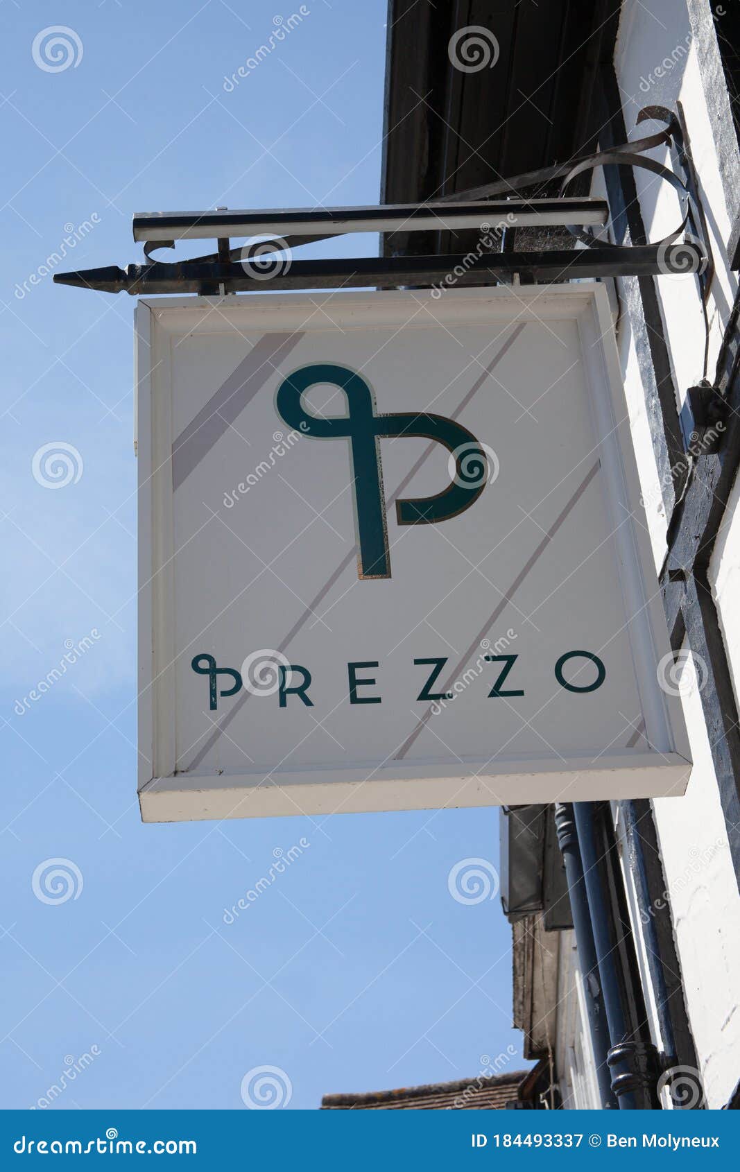 The Prezzo Logo Hanging from a Restaurant in the UK Editorial ...
