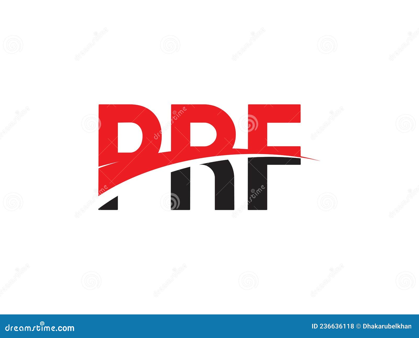 PRF Letter Initial Logo Design Vector Illustration Stock Vector ...