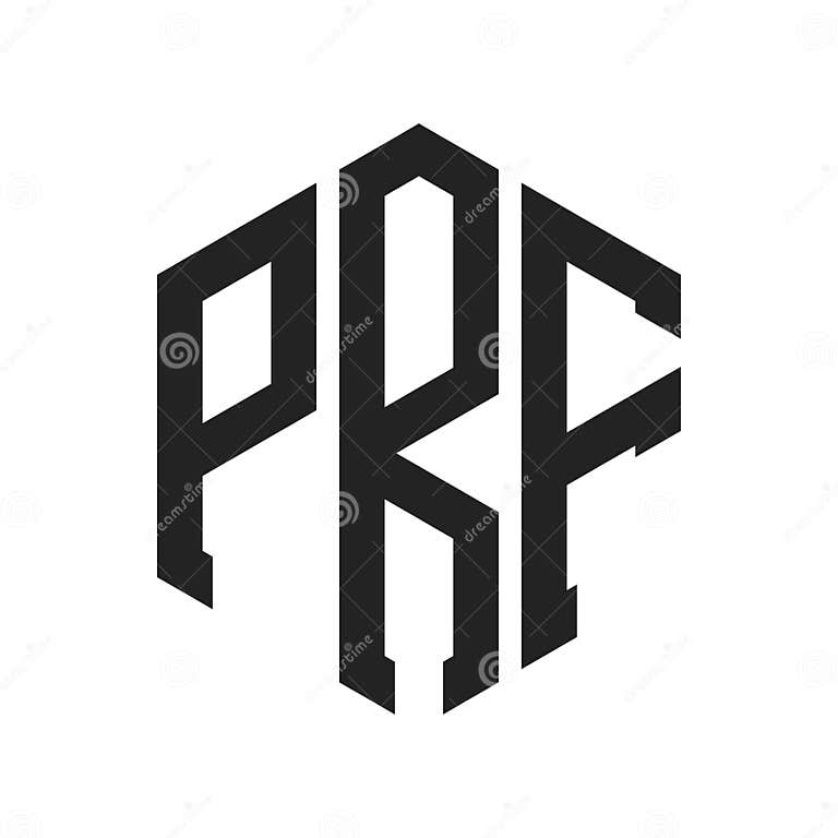 PRF Logo Design. Initial Letter PRF Monogram Logo Using Hexagon Shape ...