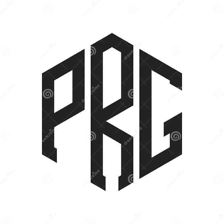 PRG Logo Design. Initial Letter PRG Monogram Logo Using Hexagon Shape ...