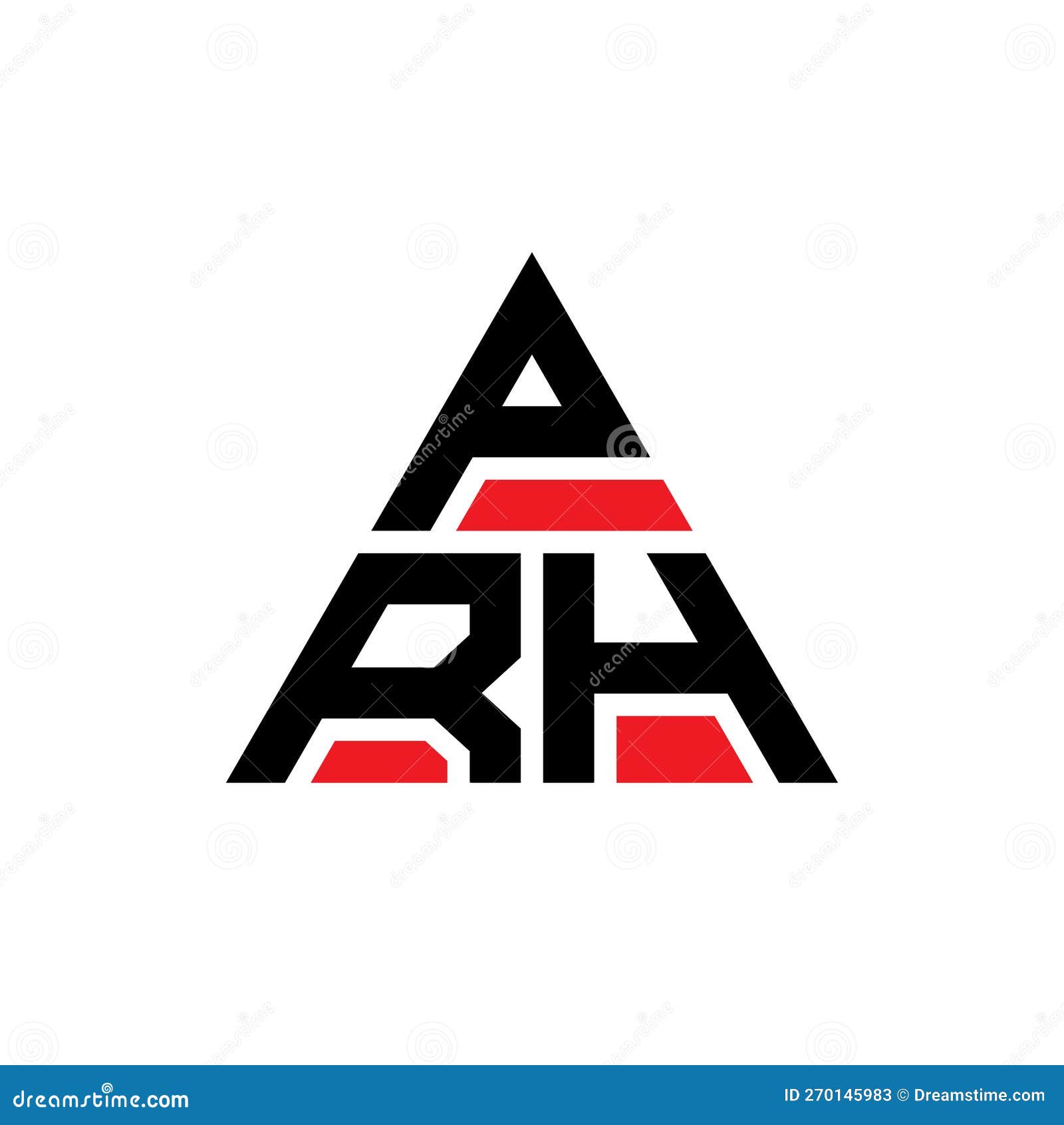PRH Triangle Letter Logo Design with Triangle Shape. PRH Triangle Logo ...