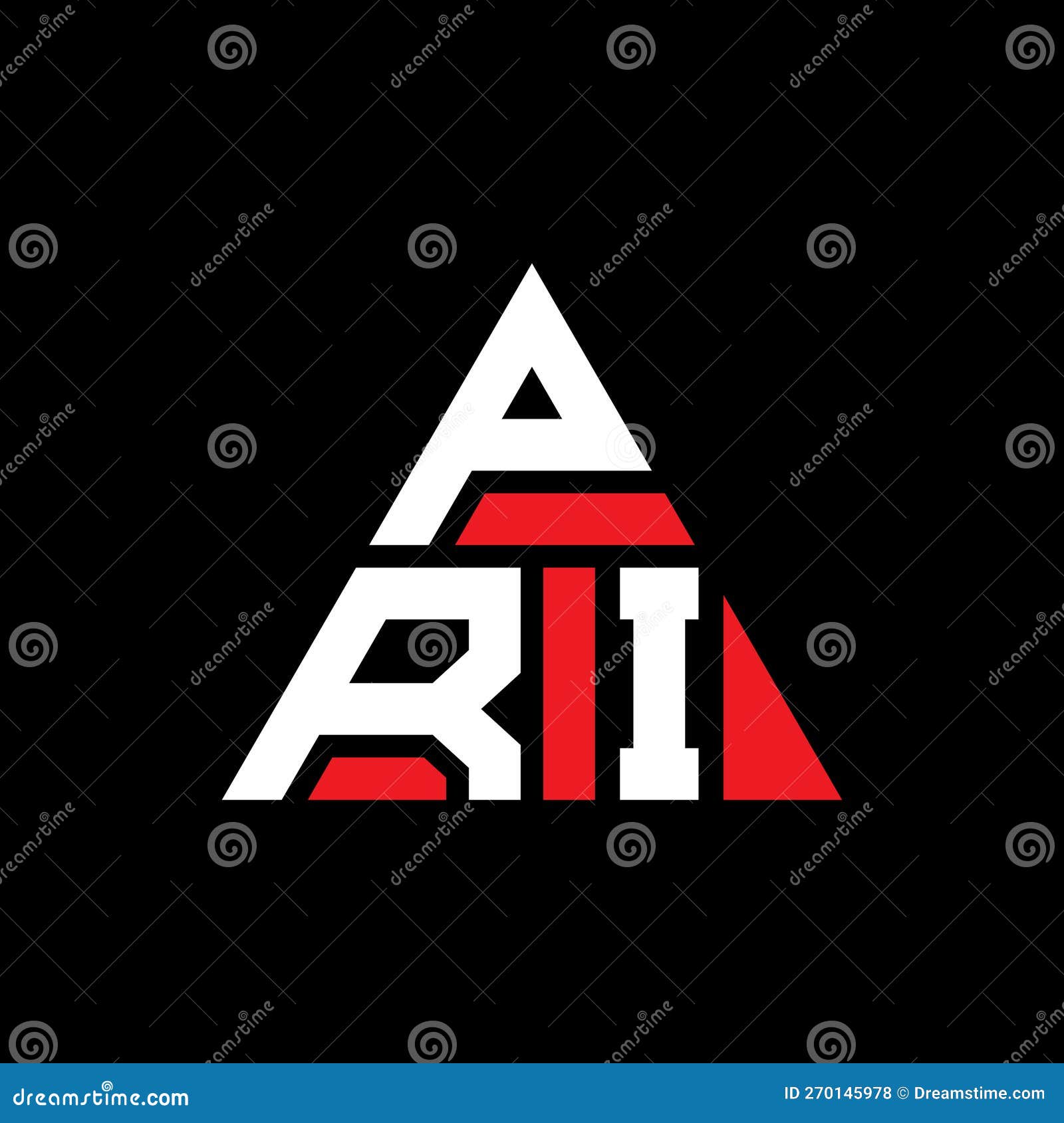 PRI Triangle Letter Logo Design with Triangle Shape. PRI Triangle Logo ...