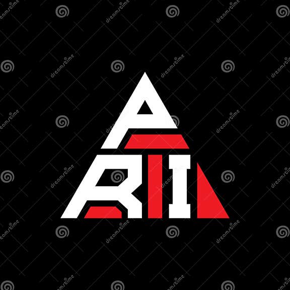 PRI Triangle Letter Logo Design with Triangle Shape. PRI Triangle Logo ...