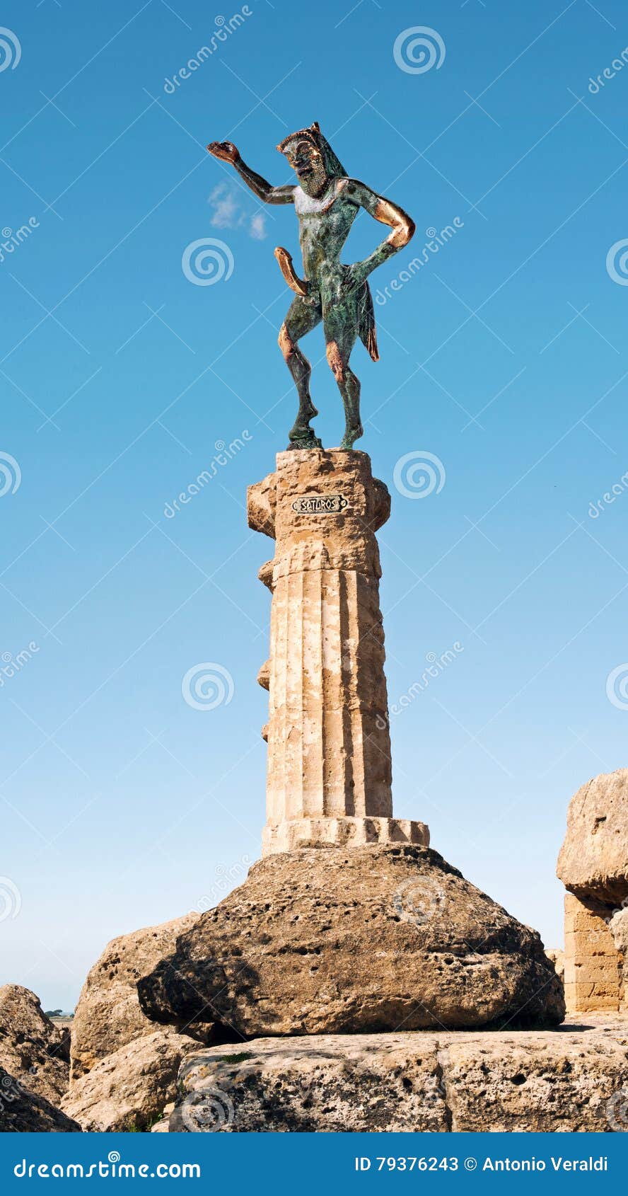 Priapus stock illustration. Illustration of penis, ancient - 79376243